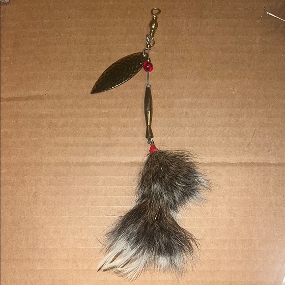 Other | Vintage Fishing Lure Large Fishing Lure With Animal Hair Fur ...